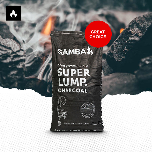 SAMBA® Super Lump BBQ Charcoal 10Kg – SMOKE & BBQ